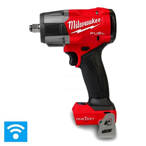 Milwaukee M18ONEFMTIW2FC120 18V Li ion Cordless Fuel ONE KEY 1 2 Controlled Mid Torque Impact Wrench with Firction Ring Skin Only