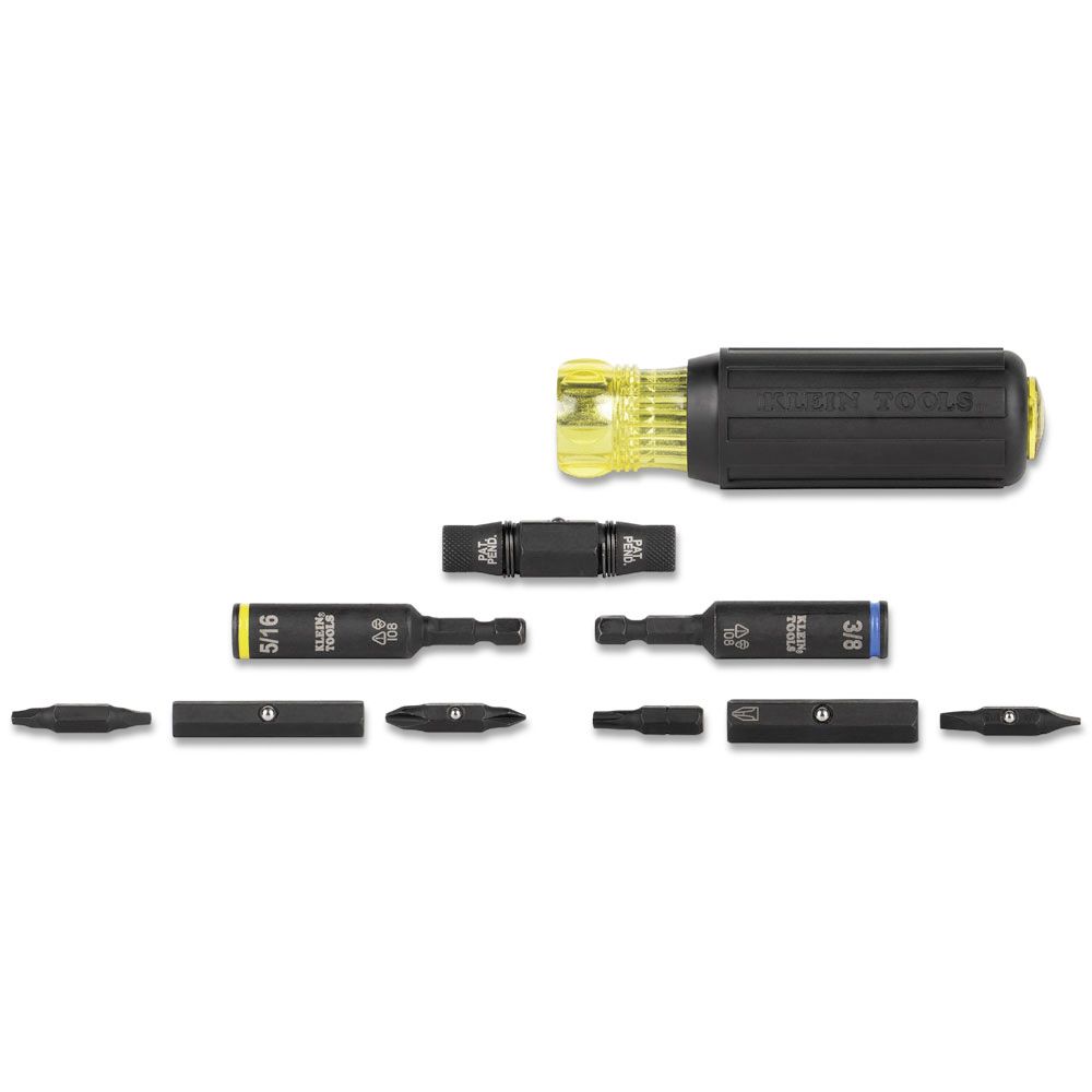 Klein A 32500HD 11 in 1 Impact Rated Multi Bit Screwdriver Nut Driver