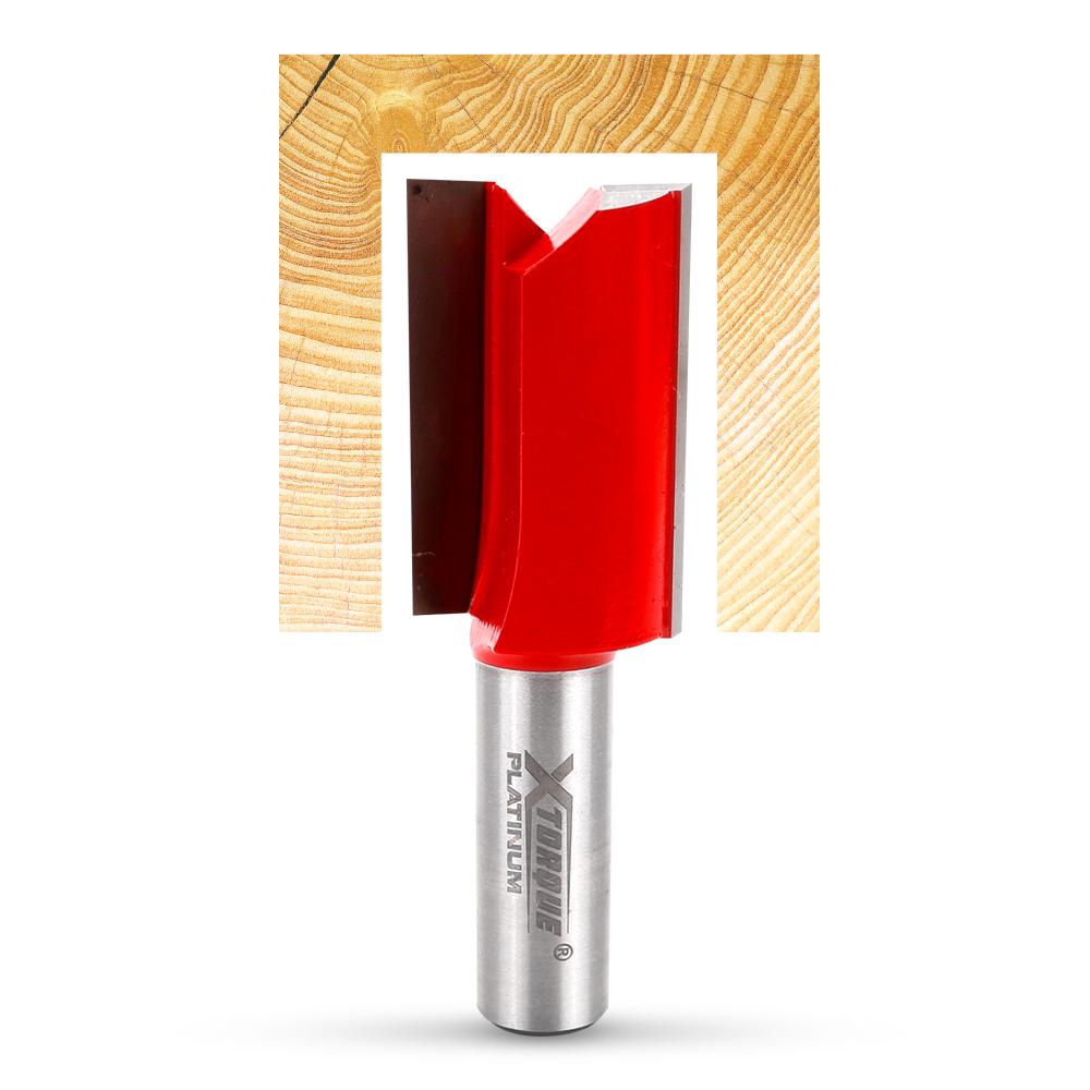 Xtorque XP2512 Platinum 25mm Straight Double Flute 1 2 Shank Router Bit