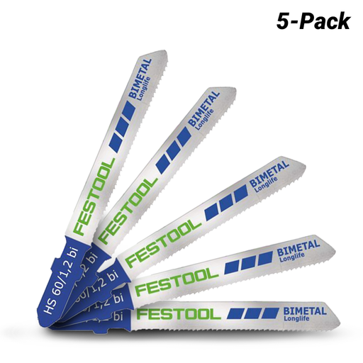 Jigsaw Tool Festool Jigsaw Blades 5-Pack - HS 155/1.2 BI/5 For Sandwich ...