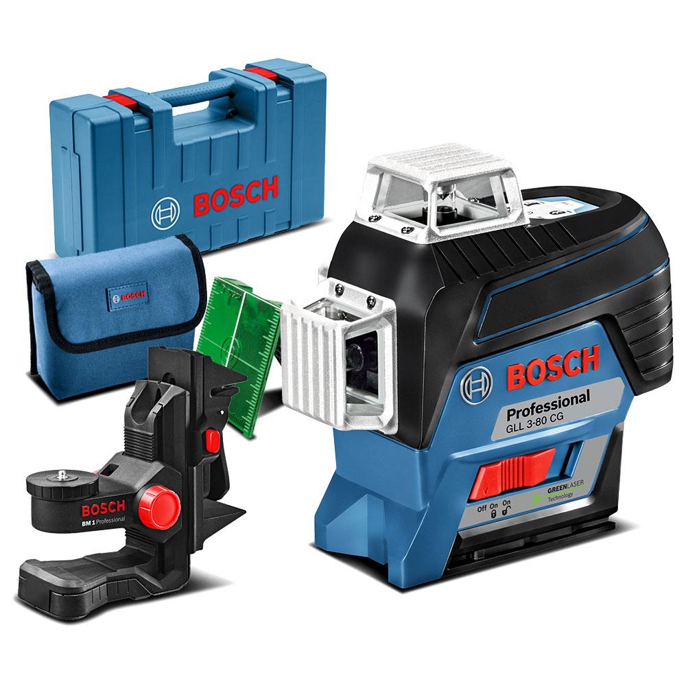 Bosch GLL 3 80 CG 0.601.063.U80 Green Beam Line Laser Level