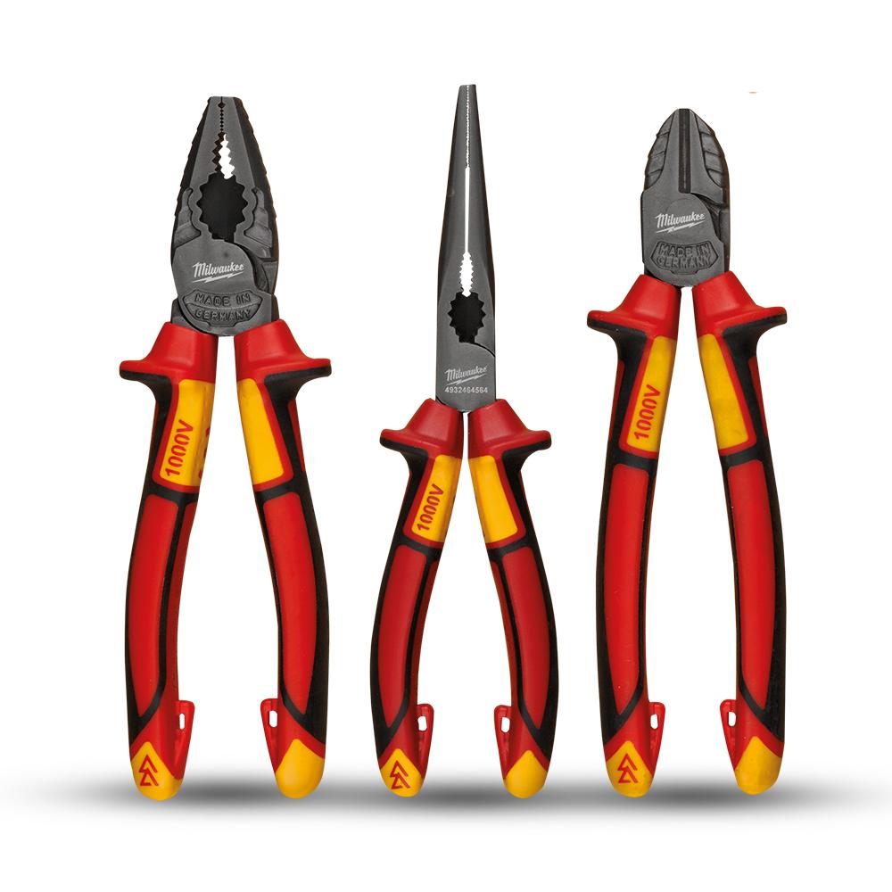 Milwaukee 4932464575 3pce 1000V VDE Pliers Set