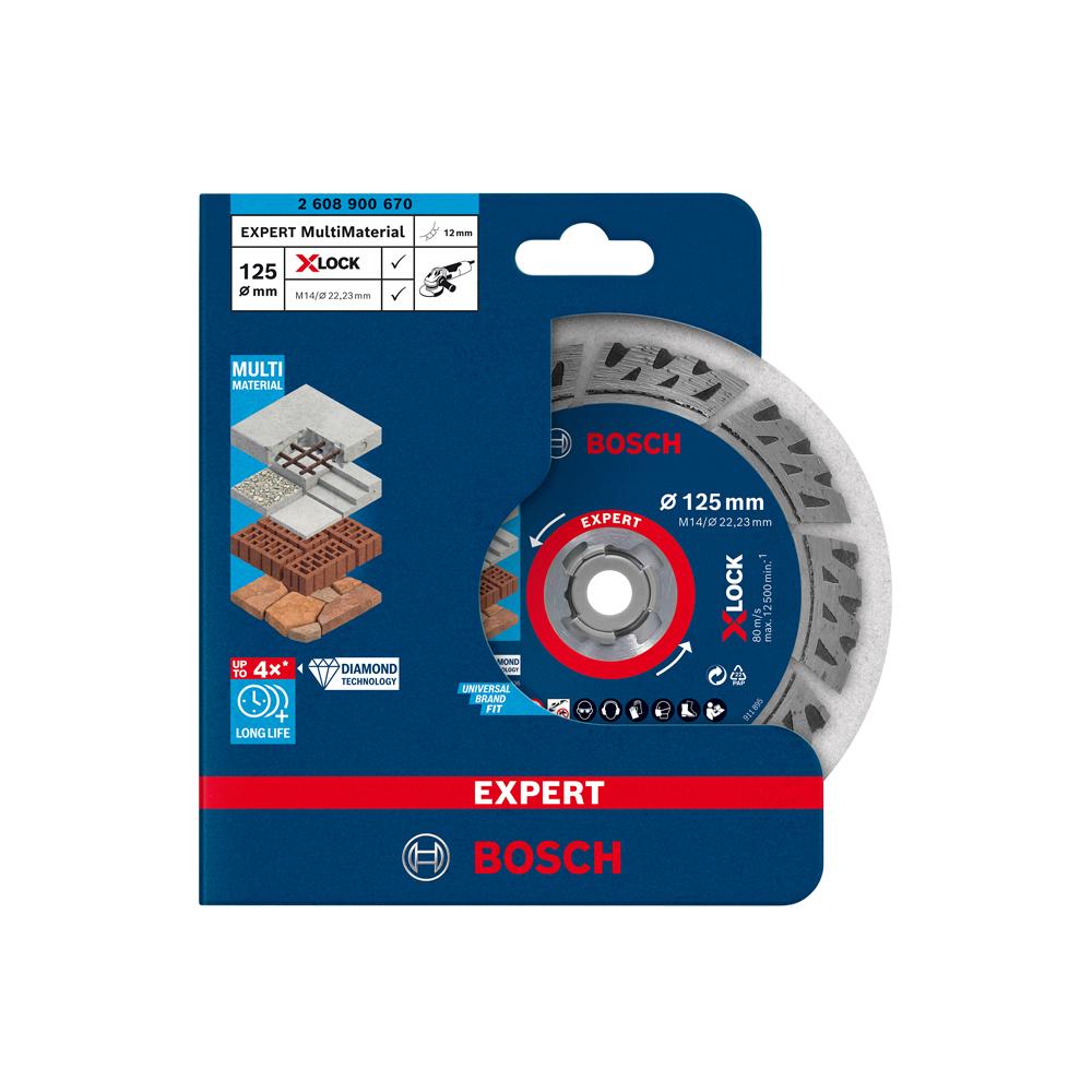 Bosch 2.608.900.670 EXPERT 125mm (5”) MultiMaterial X-LOCK Bosch 2.608.900.670 EXPERT 125mm (5”) MultiMaterial X-LOCK