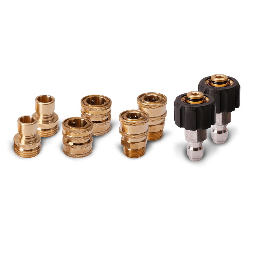 Super Hydro SHAK8 8pce Universal Pressure Washer Quick Connect Adapter Set